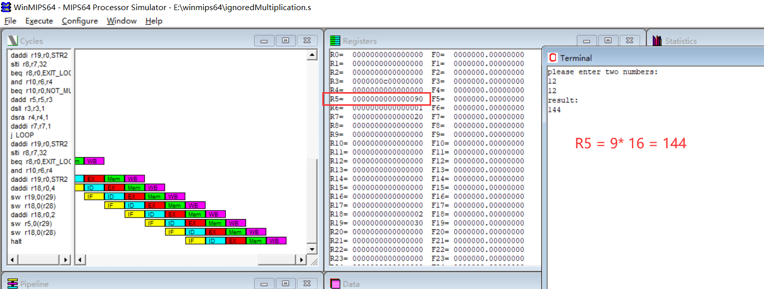 WinMIPS64之32位乘法器和除法器的模拟实验_mips64乘法模拟器-CSDN博客