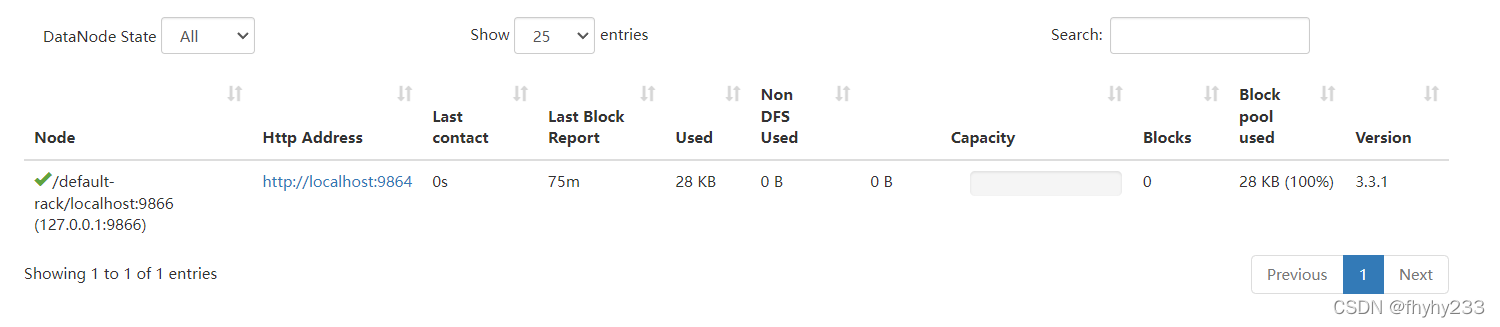Hadoop网页查看datanode Information时只有localhost被管理hadoop Datanode