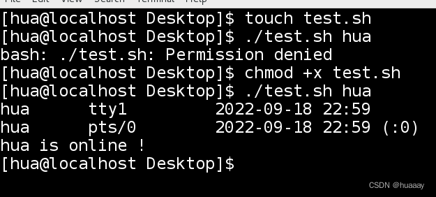 Linux实验报告三 1、编写一个shell脚本,传递一个参数表示用户名,查找给定的某用户是否正在系统中工作。如果在系统中工作就显示用户的上线时间。2、编写一个shell脚本,传递一个参数