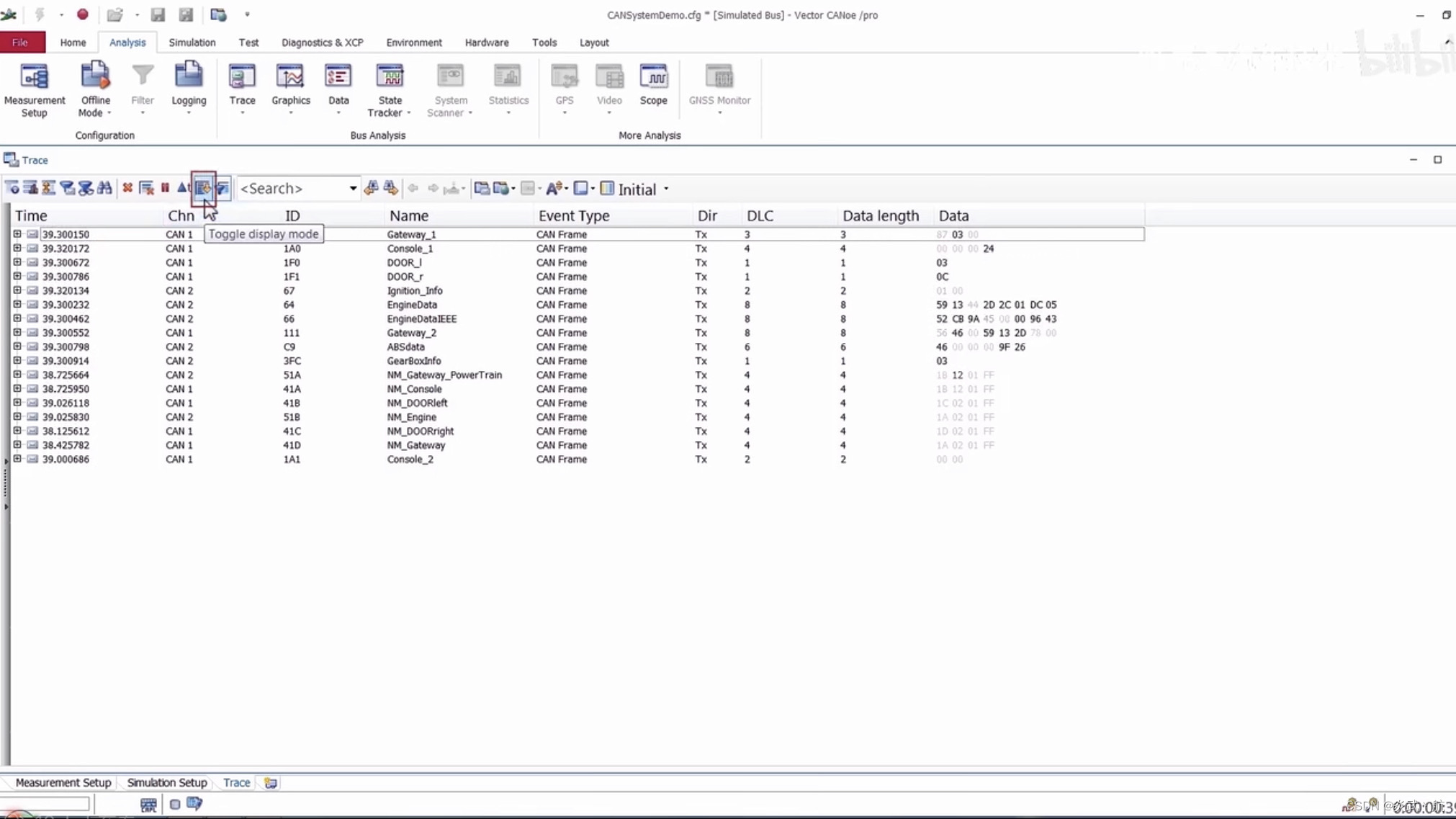 CANoe基础教程02：分析窗口——Trace_canoe trace窗口-CSDN博客