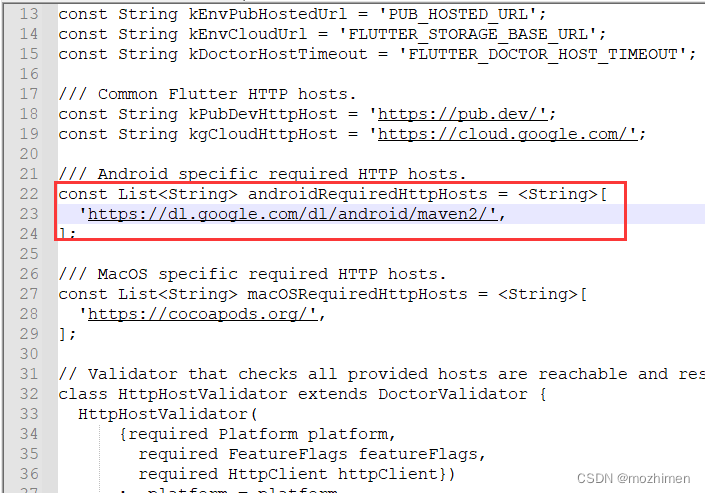 FlutterHost设置_flutter doctor访问google超时-CSDN博客