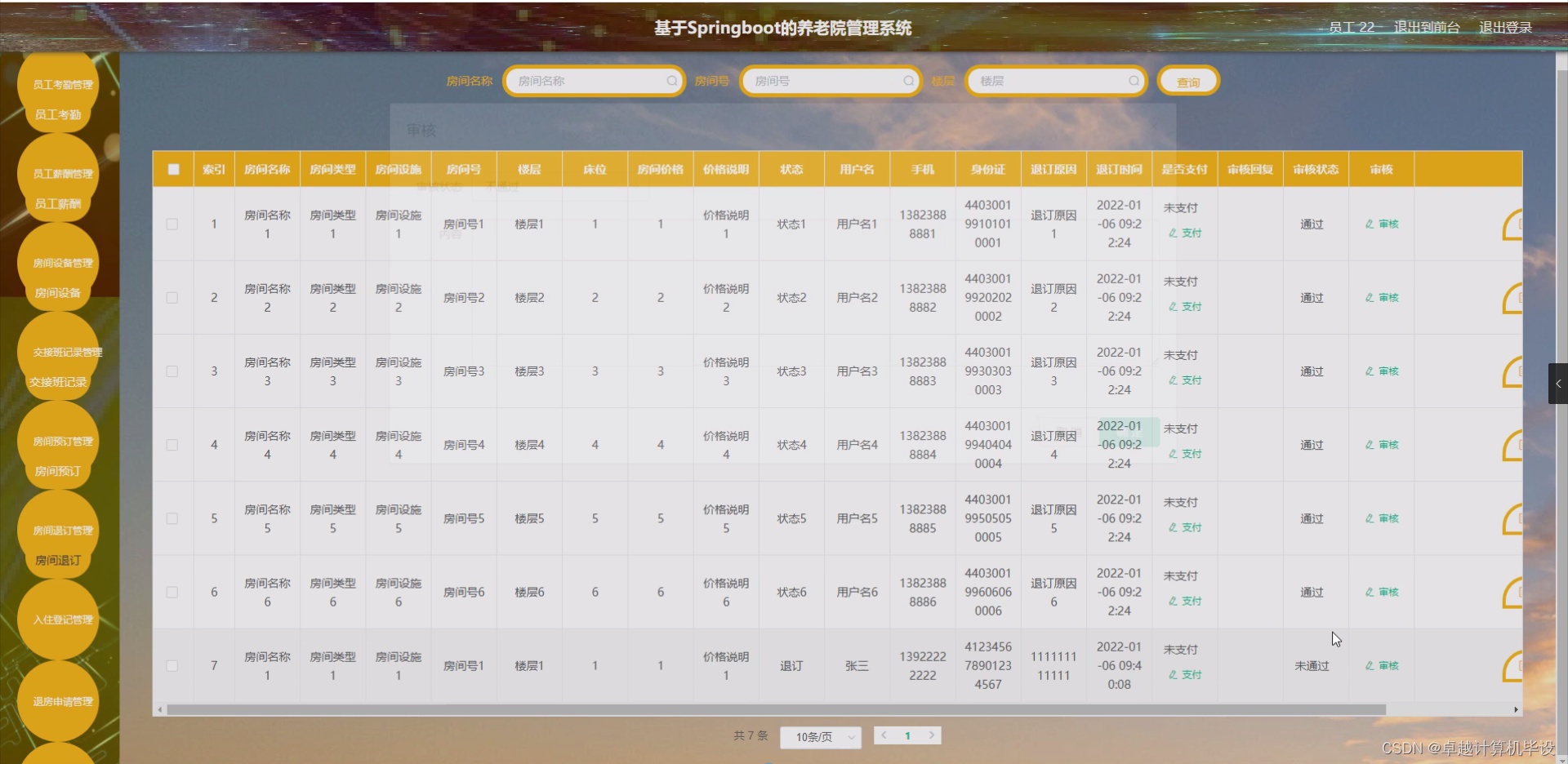 【开题报告】springboot基于springboot的养老院管理系统n2qx9计算机毕设基于springboot智慧养老管理系统的研究目的 Csdn博客 6668