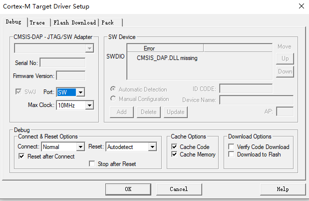 STM32 DAP下载问题 CMSIS_DAP.DLL missing_cmsisdap驱动下载-CSDN博客