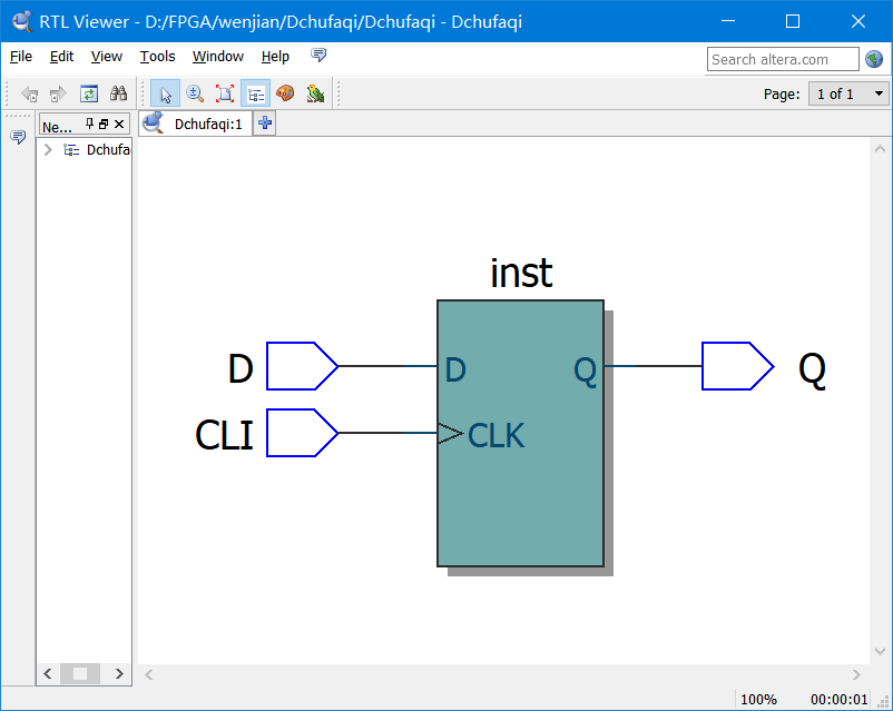 【FPGA】Quartus-II实现D触发器的三种方式_fpga设计双电平触发的d触发器-CSDN博客