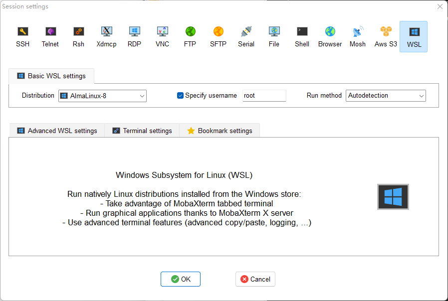 WSL Almalinux 设置默认登陆用户_wsl 设置默认用户-CSDN博客