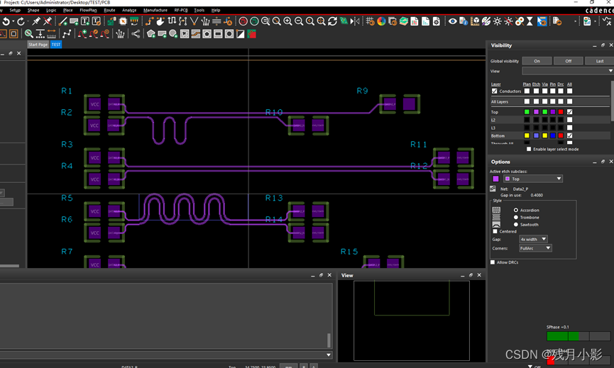 Allgeo17.4差分对组内等长以及组间等长_allegro差分对组间等长-CSDN博客
