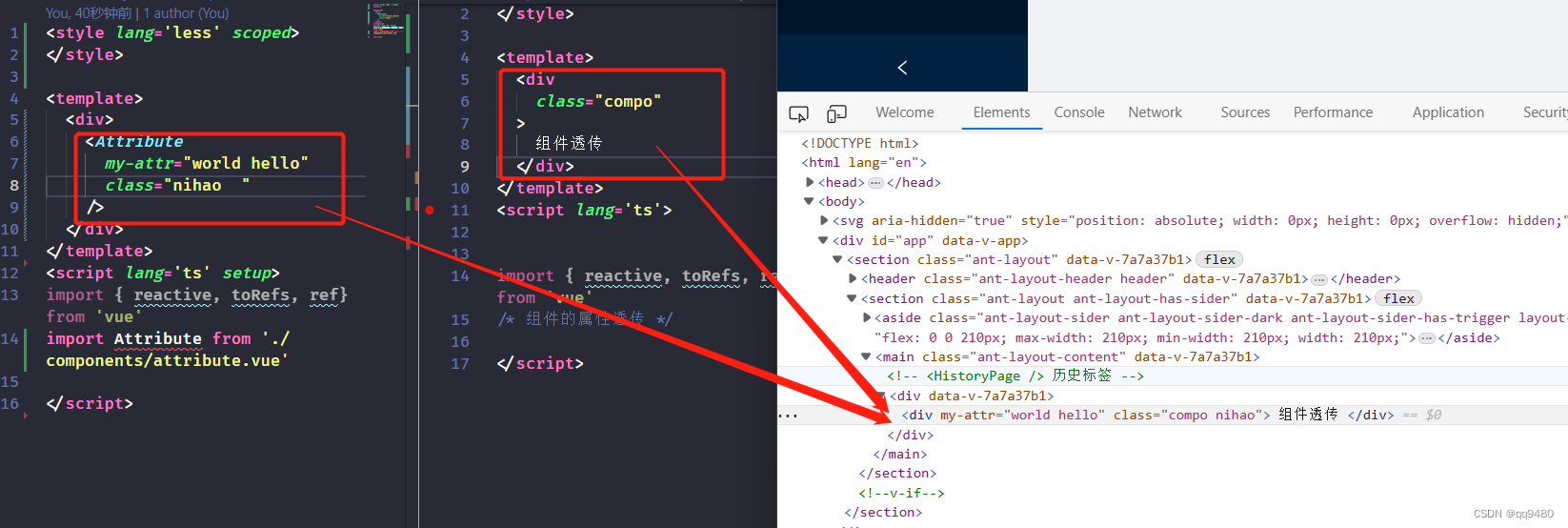 关于vue组件透传。（$attrs,$listeners）_vue透传-CSDN博客