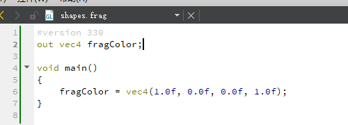 【OpenGL学习笔记六】使用QOpenGLShaderProgram编写着色器程序_qopenglshader::compile(fragment): error: 4:1: ':' -CSDN博客