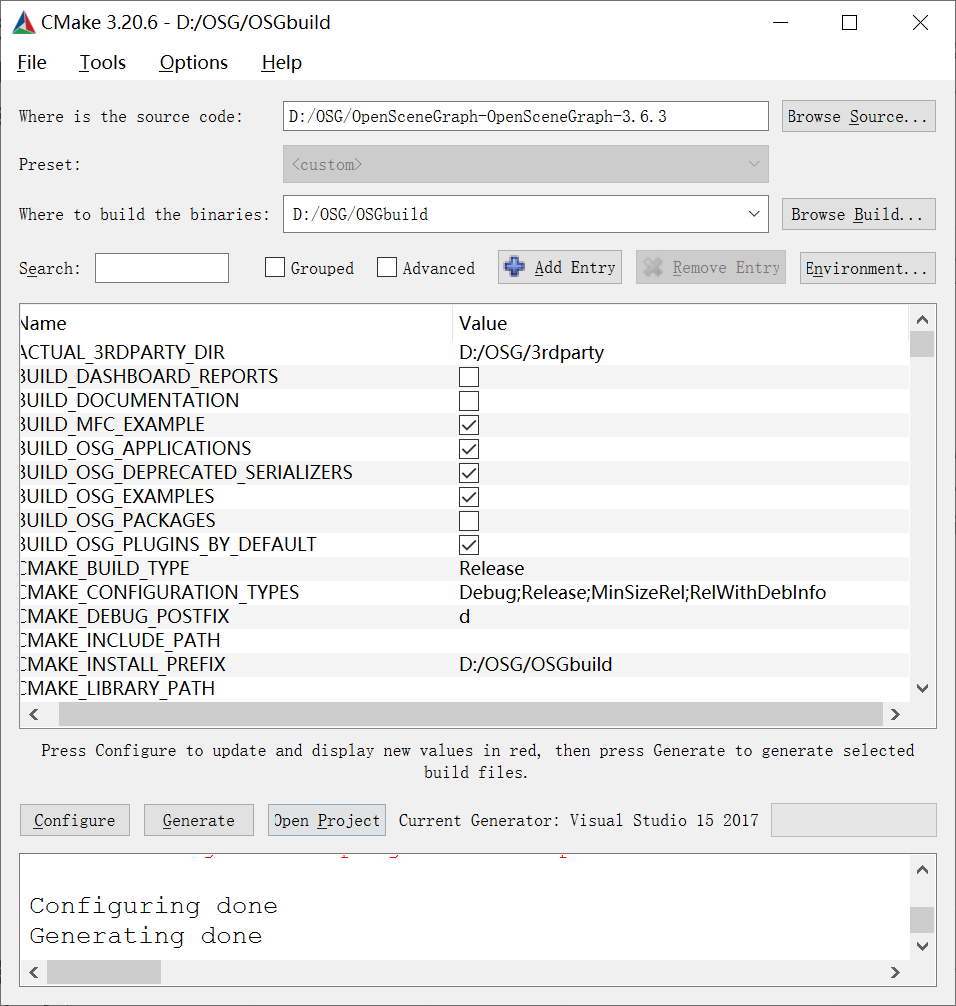 WIN10系统下OSG/OSGEARTH的VS2017环境配置_vs2017配置proj-CSDN博客
