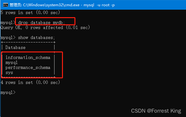 数据库系列---mysql常用命令_命令行 操作 数据库-CSDN博客