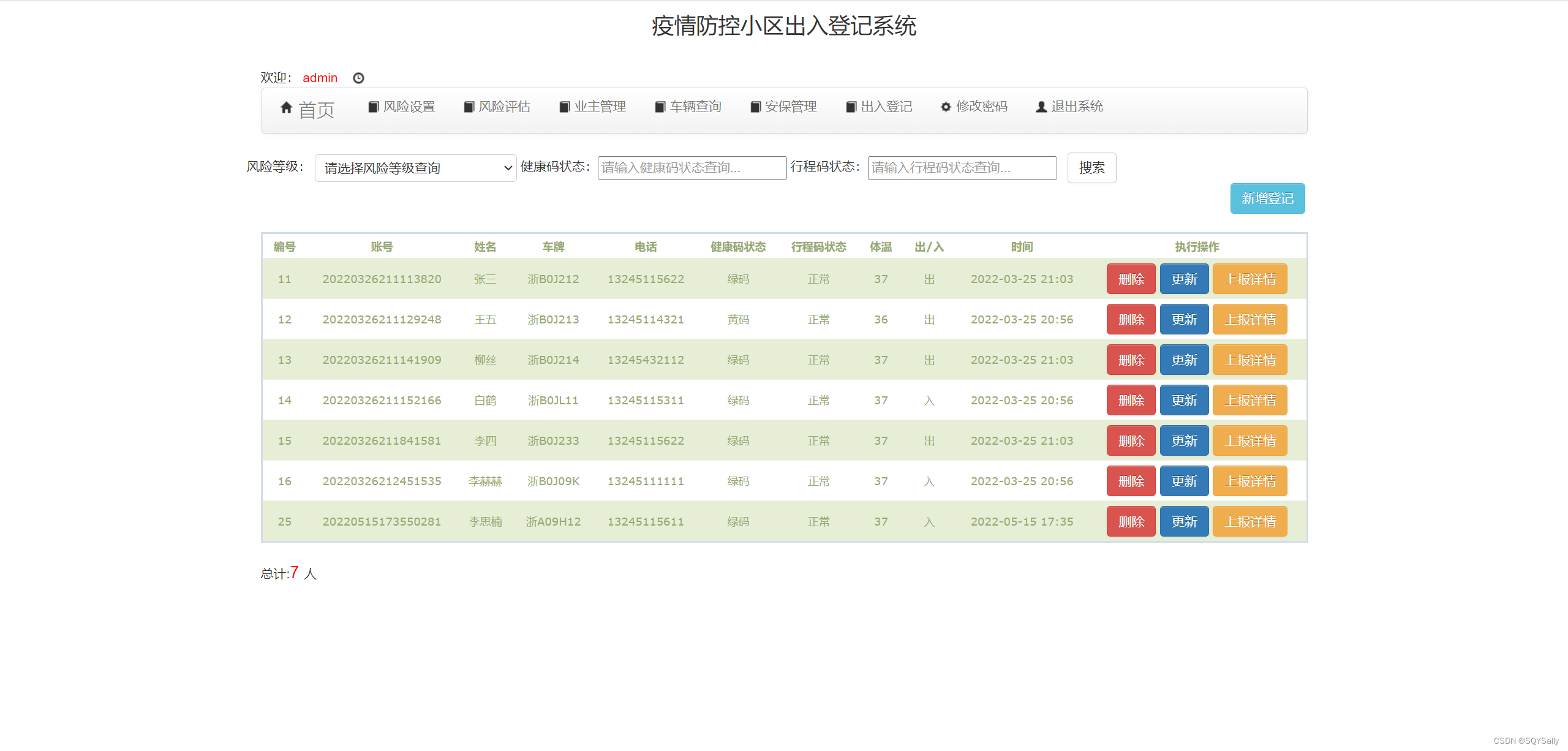 基于javawed的疫情防控小区出入登记系统java智慧社区电子出入证 安装 Csdn博客