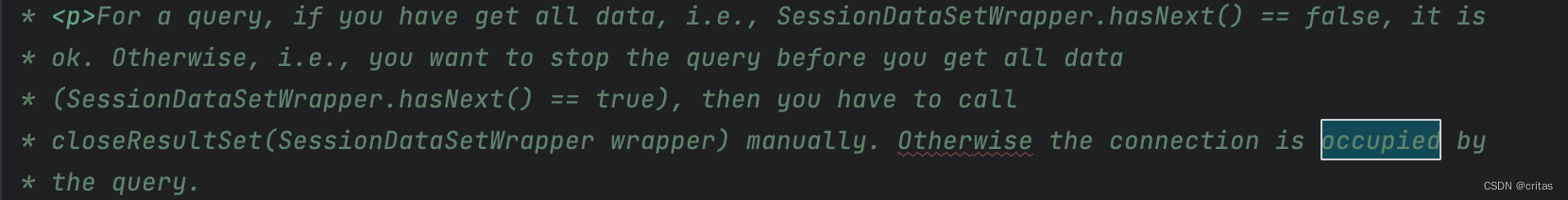 IoTDB SessionPool 很长时间才返回结果-CSDN博客