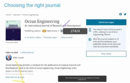 how to write papers in Ocean Engineering, and in an Elsevier journal ...