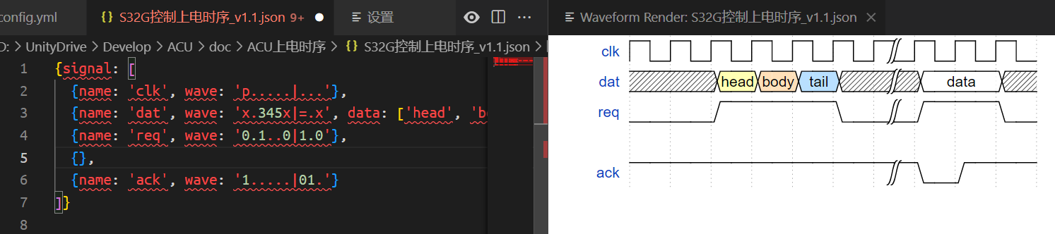 WaveDrom+VSCode: JSON代码实时渲染数字电路时序图_vscode wavedrom-CSDN博客
