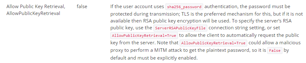 问题记录-Public Key Retrieval is not allowed_mysqlnontransientconnectionexception: public key r-CSDN博客