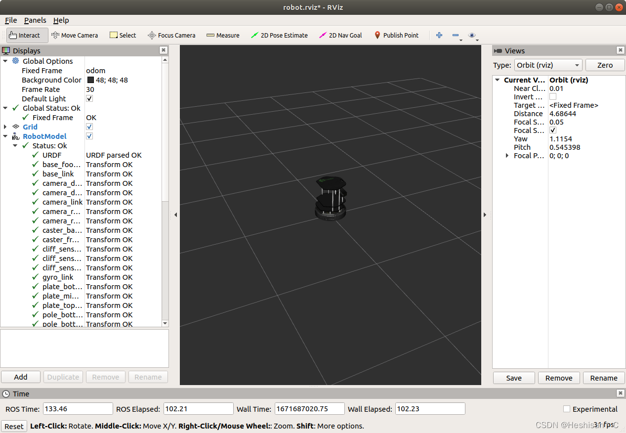 Ubuntu18.04 Turtlebot2机器人移动控制 Rviz Gazebo仿真实现_turtlebot2仿真-CSDN博客