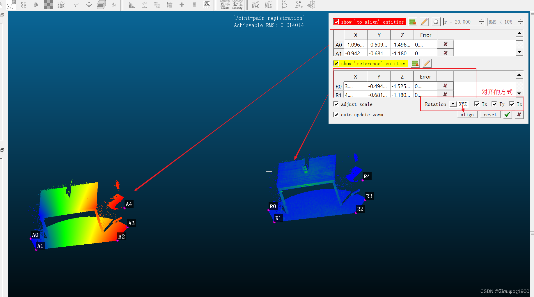 CloudCompare 技巧四 点云匹配_cloudcompare点云配准-CSDN博客