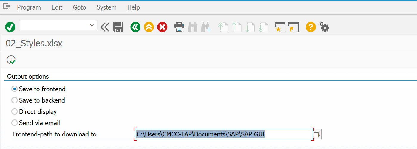 ABAP's operation of Excel (fill the background color for the cell, set border, etc ...