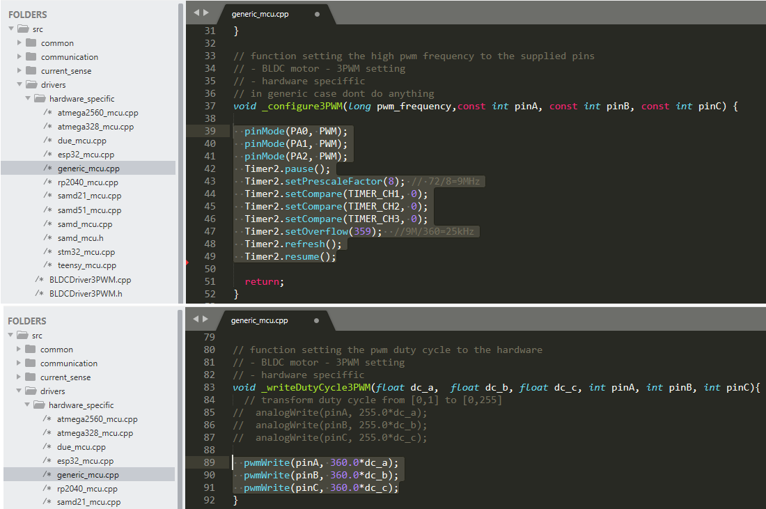 SimpleFOC（九）—— 霍尔电机控制_platform.io使用simplefoc库测试直流电机真实速度-CSDN博客