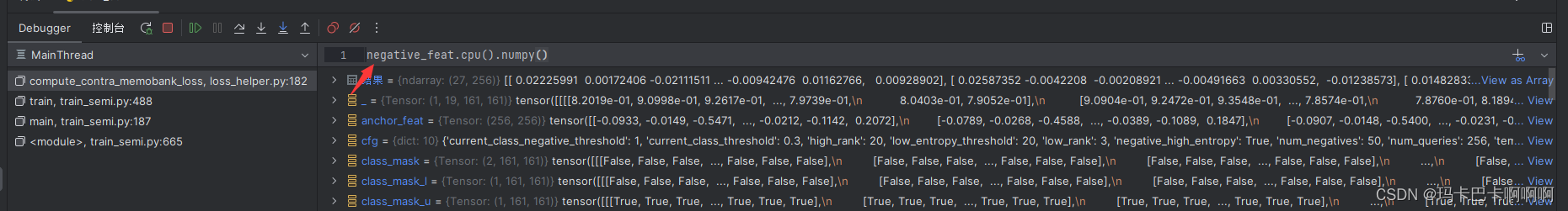 如何在Pycharm中查看tensor数据的内容_pycharm中debug调试的时候查看图片tensor-CSDN博客