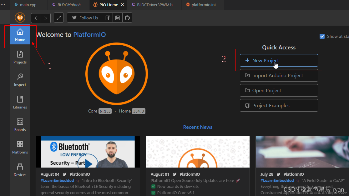 SimpleFOC vs code + PlatformIO环境搭建_platformio please wait-CSDN博客