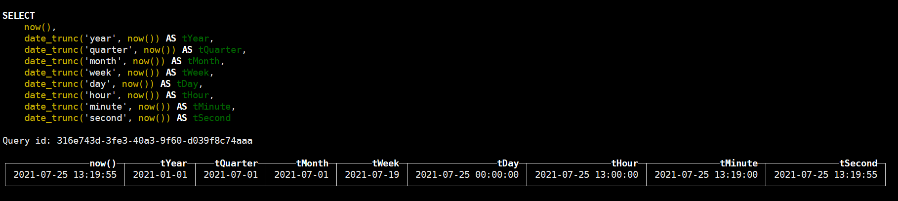 Clickhouse Date Functions - Programmer Sought