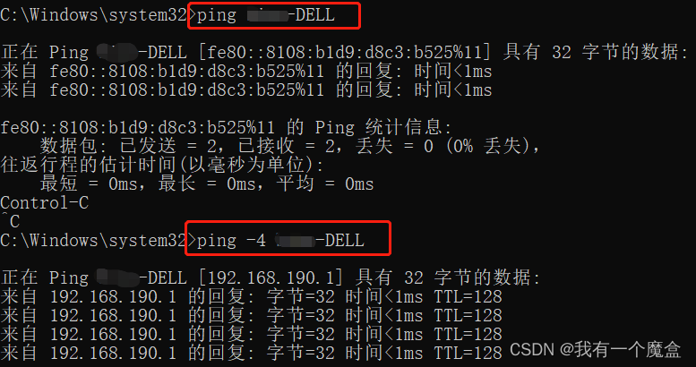 Ping ping 功能与使用_用ipv4 ping-CSDN博客