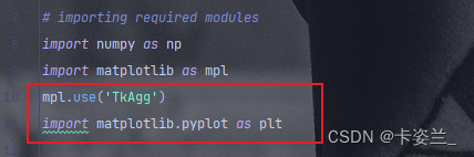 ImportError: Cannot load backend ‘TkAgg‘ which requires the ‘tk‘ interactive framework,_cannot ...