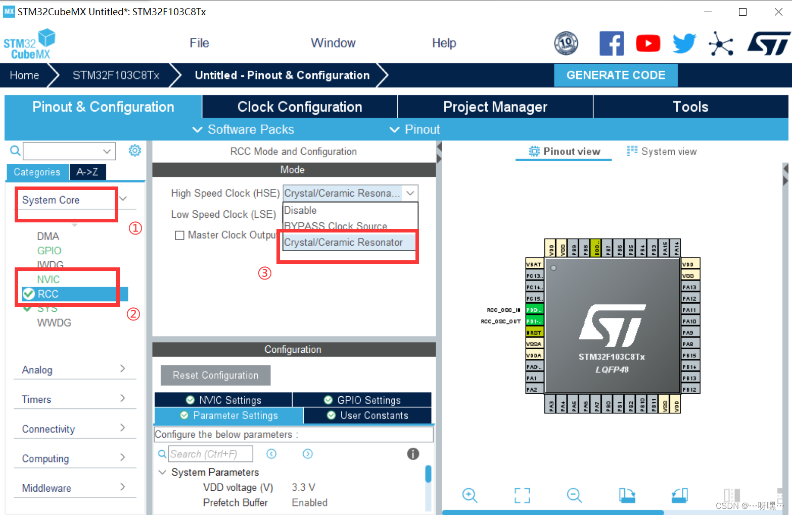 【嵌入式07.1】STM32F103C8T6开发板+CubeMX采用定时器实现周期性串口输出和LED闪烁_c8t6有tim5吗-CSDN博客