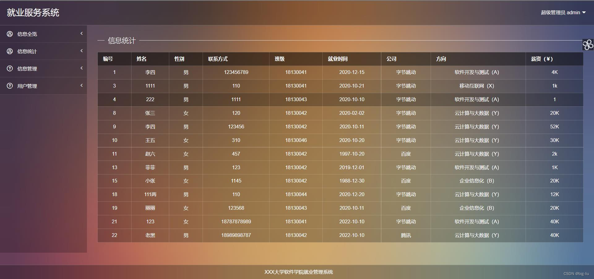 毕业设计 基于springboot就业管理系统基于spring Boot的就业信息管理网站设计与实现 毕业(论文)设计 Csdn博客