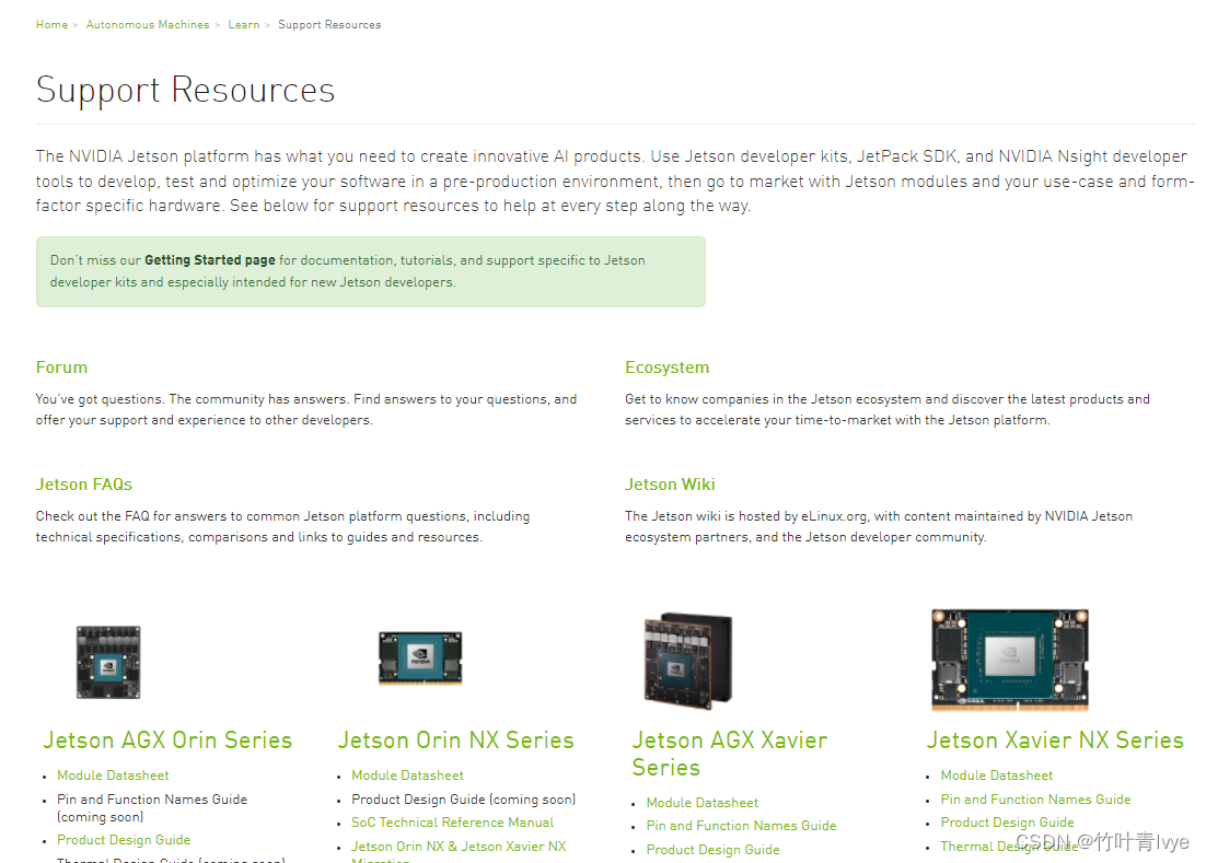 NVIDIA Jetson官网资料整理-CSDN博客