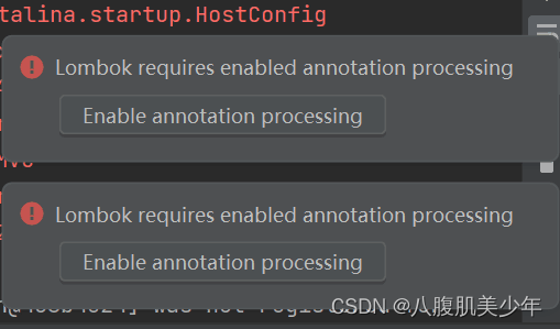 Idea运行项目时右下角弹出“lombok Requires Enabled Annotation Processing”却正常运行的解决方法 Lombok要求已启用的注解处理 Csdn博客
