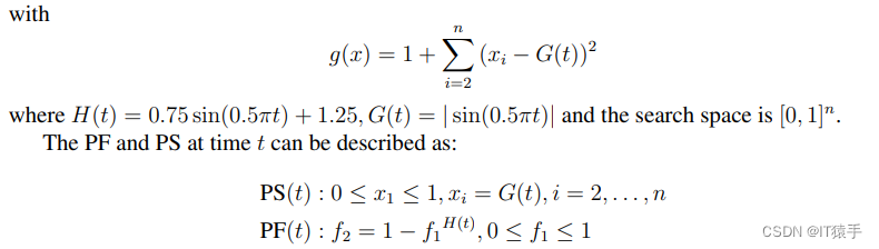CEC2018：动态多目标测试函数DF1-DF5的PS及PF（提供MATLAB代码）-CSDN博客