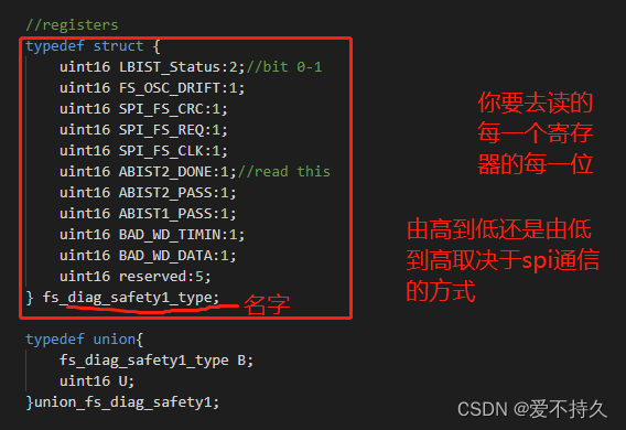 读写芯片寄存器的struct 和 union的联合使用_结构体和联合体实现寄存器-CSDN博客