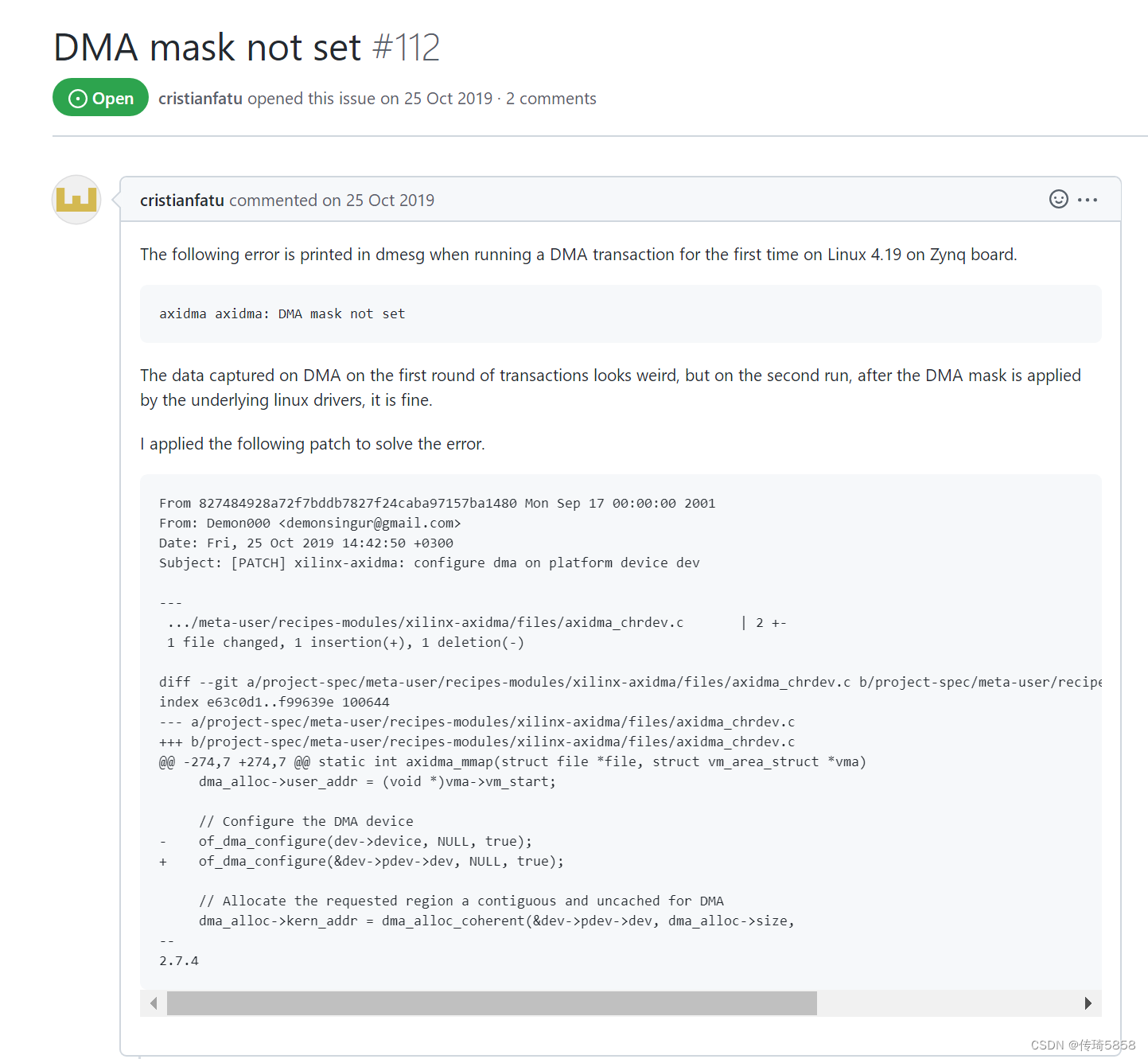 ZYNQ AXI-DMA Linux Cache 一致_zynq linux axi-CSDN博客