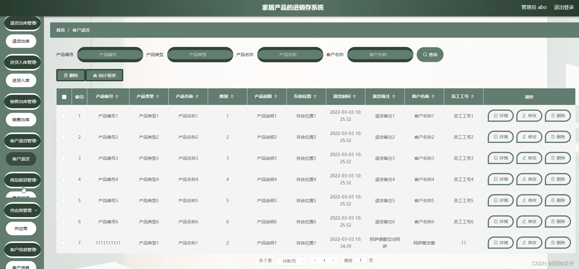 Springboot毕设项目家居产品的进销存系统dgo68（javavuemybatismavenmysql）基于spring Boot的家居产品销售系统的设计与实现 Csdn博客