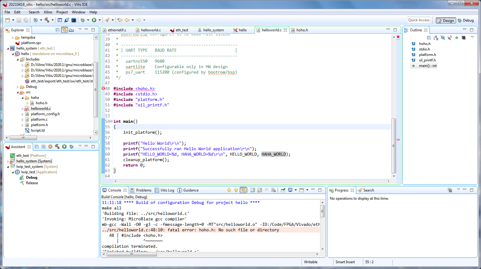 Xilinx Vitis 2020.1添加include头文件包含路径的方法_vitis include-CSDN博客