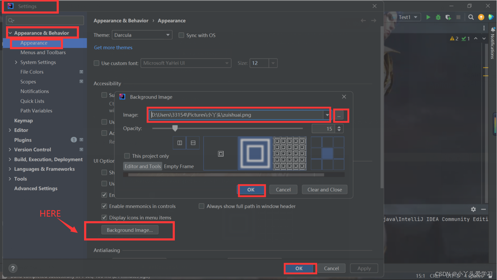 IntelliJ IDEA（社区版） 背景图片、颜色、字体等设置_修改idea 背景字体和颜色-CSDN博客