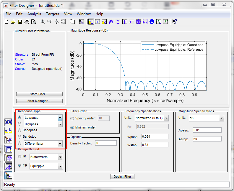 通过matlab filter designer生成滤波器方法简要总结_matlab hd如何转化为滤波器系数-CSDN博客