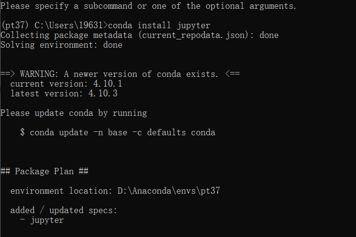jupyter notebook使用conda虚拟环境报错_checksummismatcherror: conda detected a mismatch b-CSDN博客