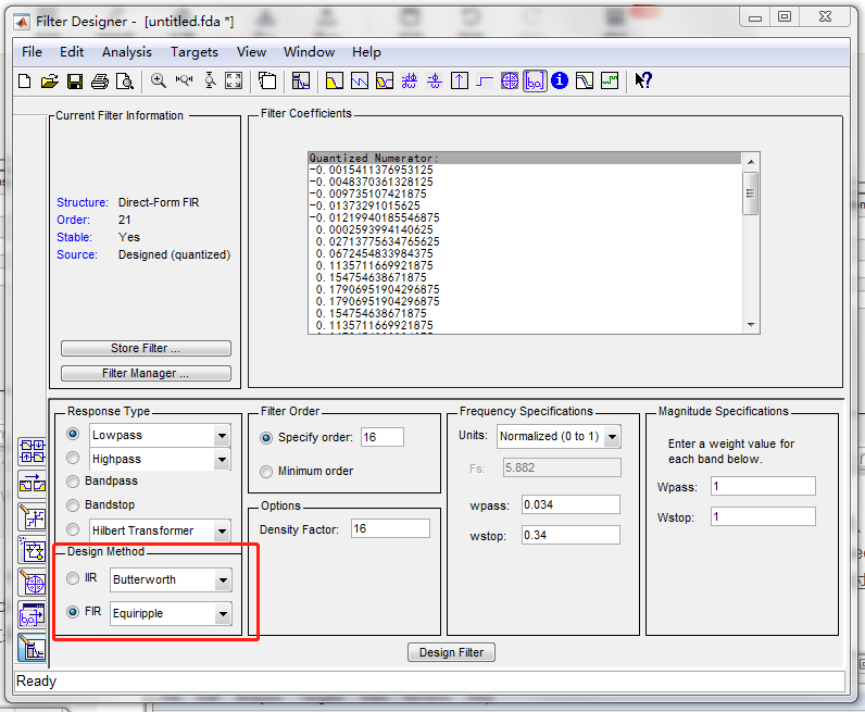 通过matlab filter designer生成滤波器方法简要总结_matlab hd如何转化为滤波器系数-CSDN博客