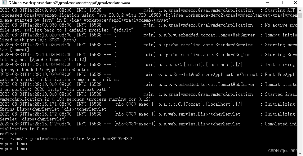 GraalVM20+SpringBoot3.1.3 AOT已解决反射+AOP问题_graalvm aop-CSDN博客