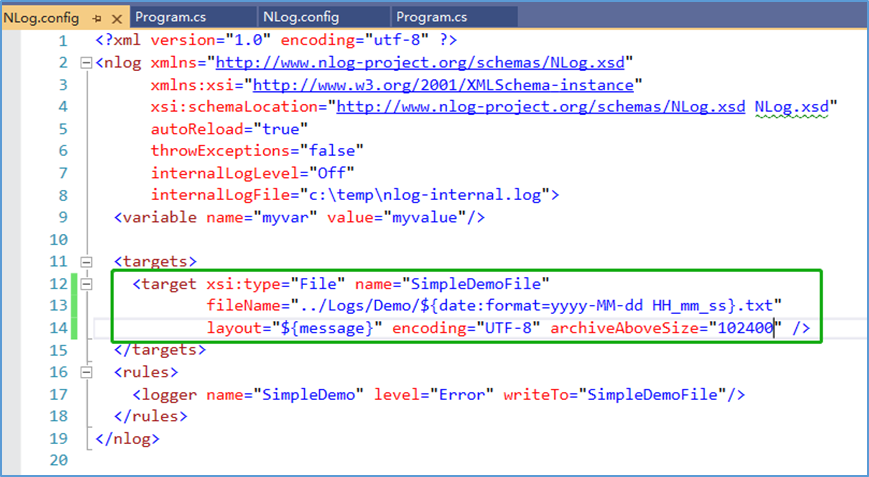 NLog日志框架-输出文件数量与大小控制_nlog archiveabovesize-CSDN博客