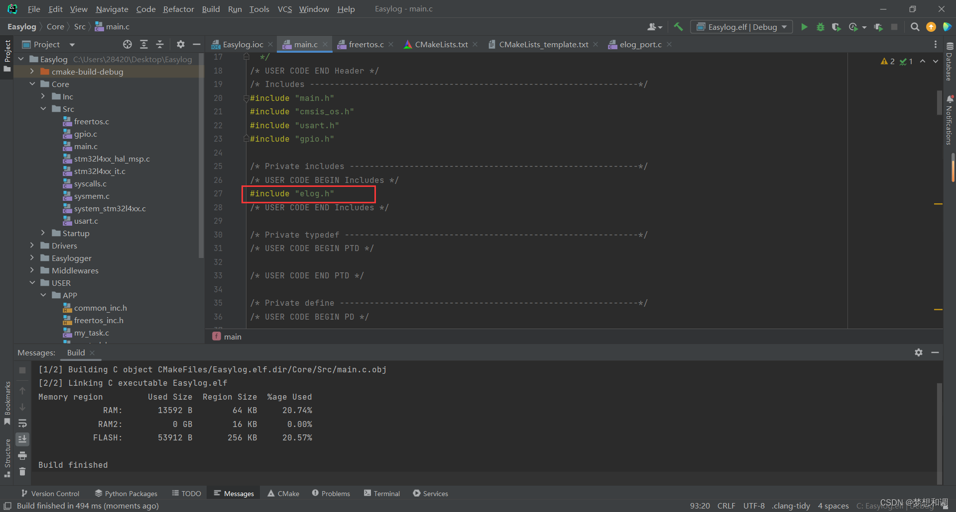 移植Easylog至STM32L4小熊派_log4c stm32-CSDN博客