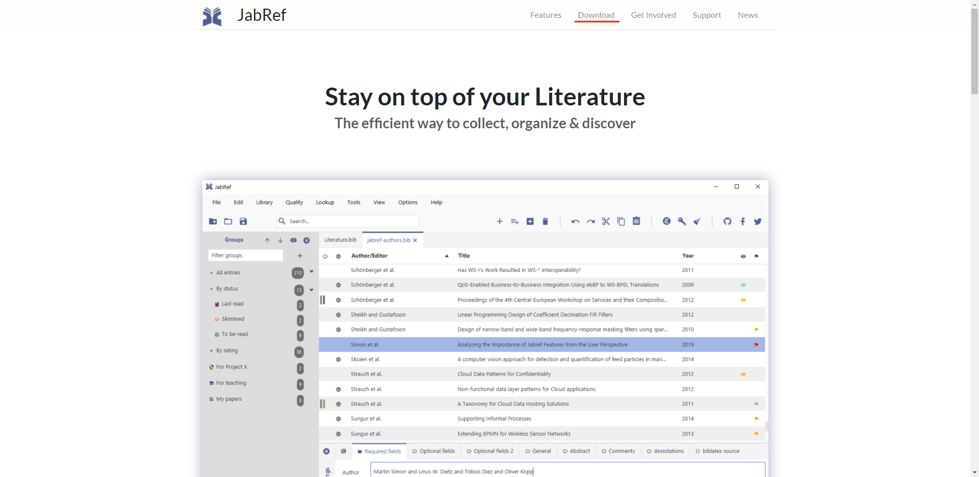 Latex下使用JabRef添加参考文献_jabref如何导入文献-CSDN博客