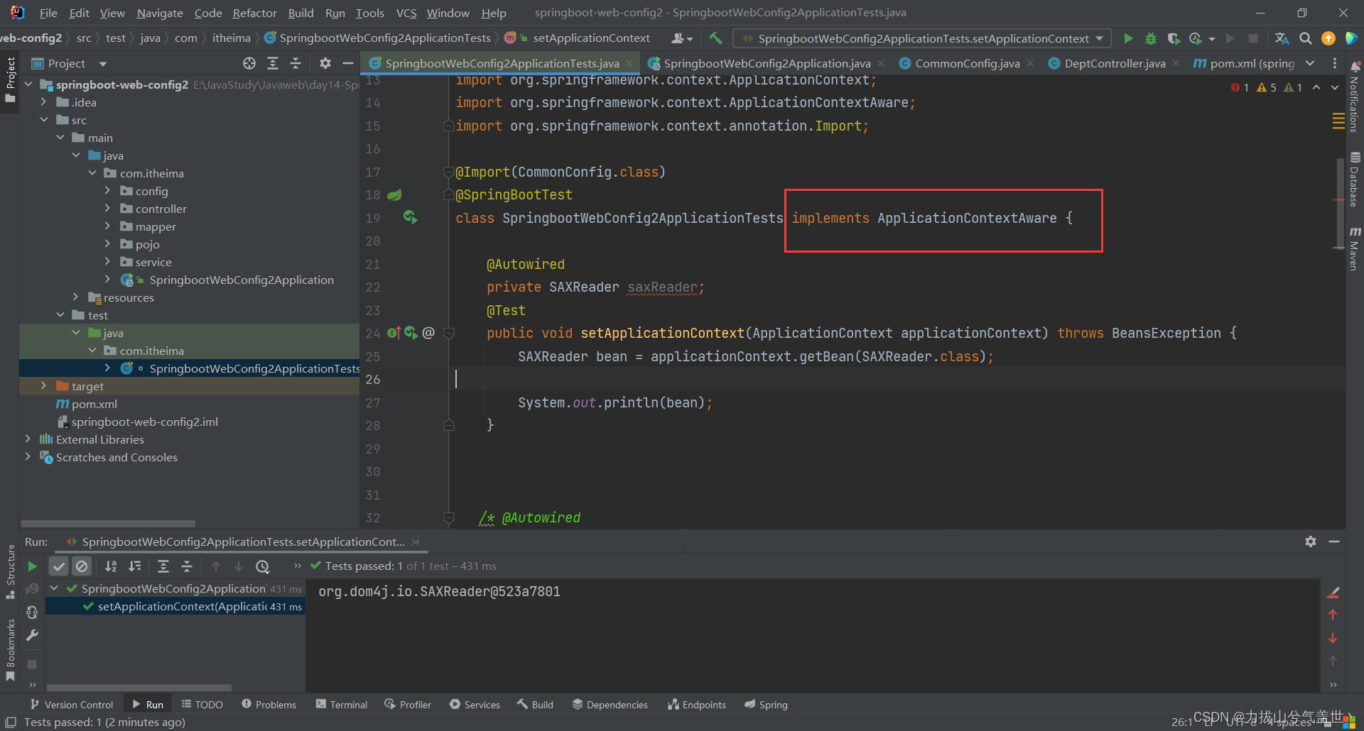 Springboot工程ioc容器的获取以及test测试包疑难问题spring Boot测试类获取ioc容器 Csdn博客
