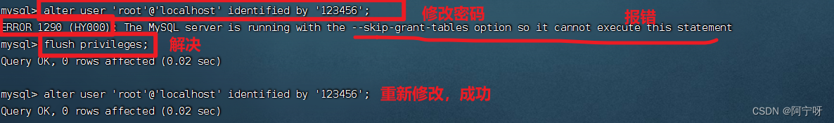 【BUG】Linux下MySQL8.0.33用mysql -u root -p登录报错：ERROR 1045 (280000):Access denied for ‘root ...