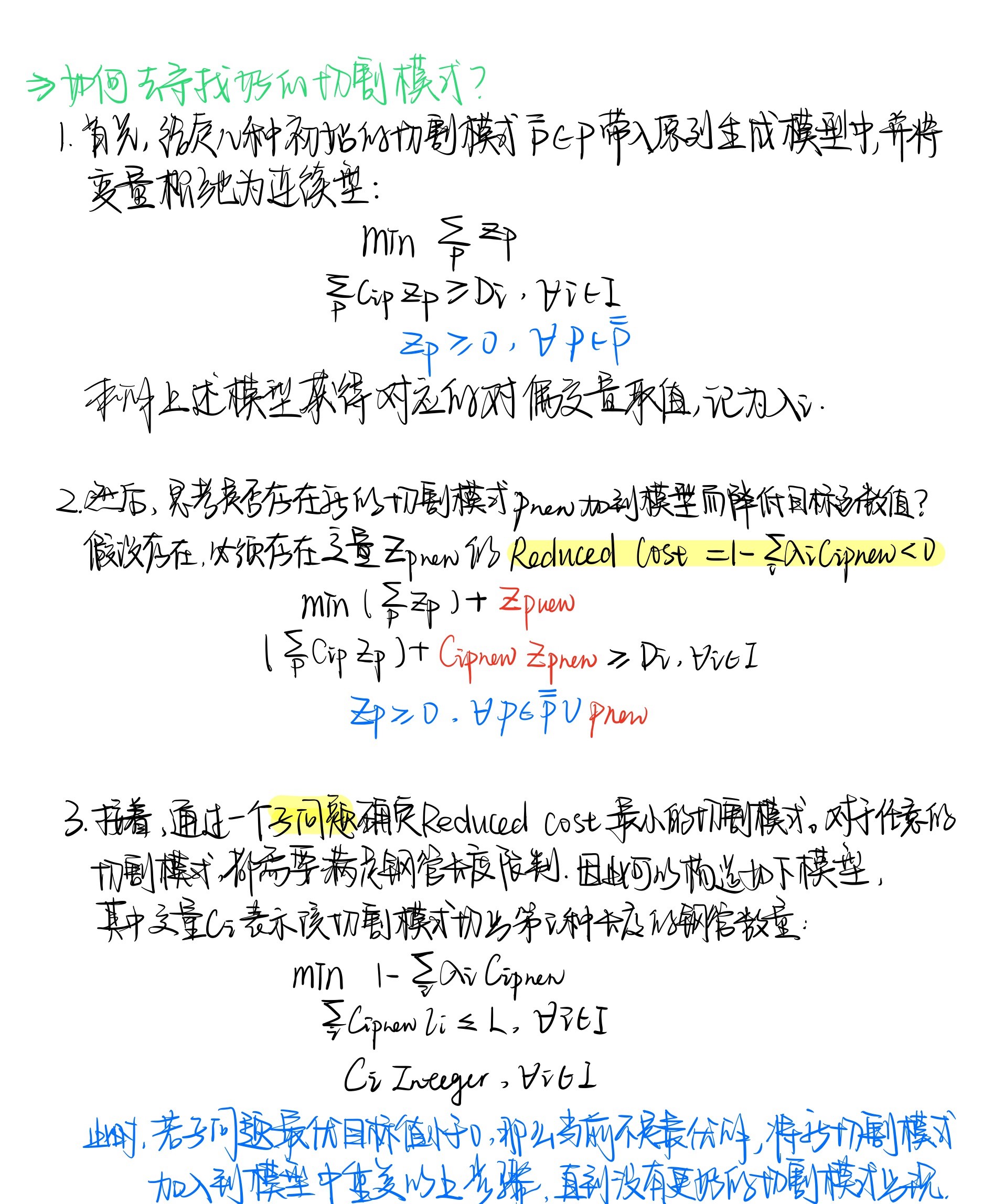 列生成(Column Generation)算法：算法原理+具体算例_列生成算法例题-CSDN博客