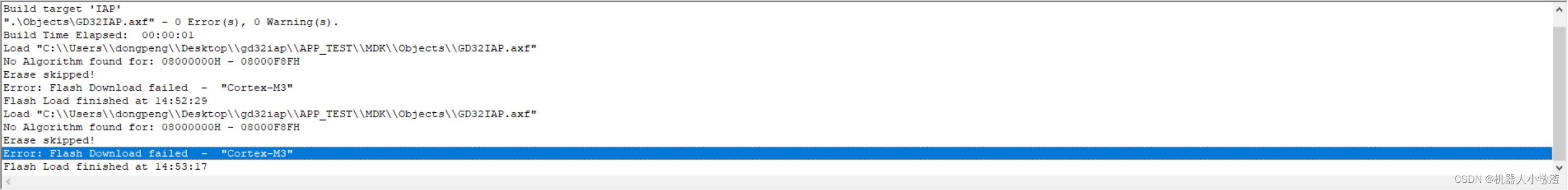GD32/STM32在下载时遇到的No Algorithm found for: 08000000H - 08000F8FH问题_no algoristhm found for iap-CSDN博客