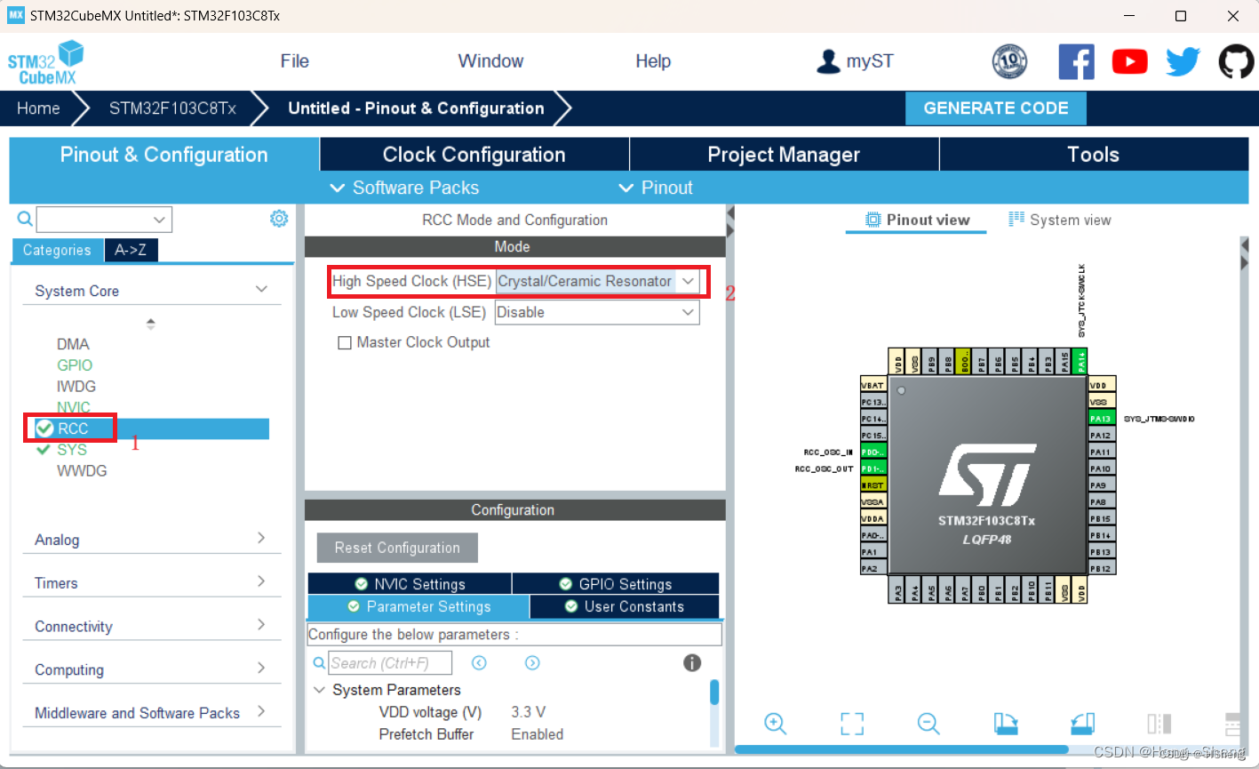 STM32基于HAL库的中断控制LED流水灯_hal库控制不了led-CSDN博客